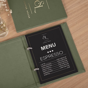 Personalized Menu Book Covers | Custom Restaurant Menu Folders | Hard ...