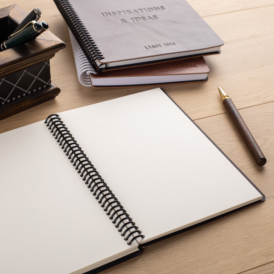 Personalized Leather Notebook | Sustainable Handcrafted Journal | Eco ...