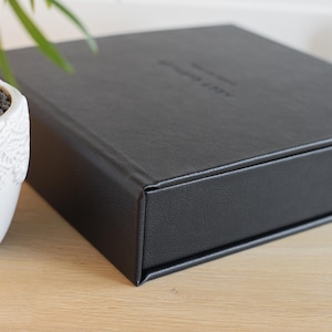 Personalized Leather Keepsake Box | Custom Size Memory Chest | Elegant ...