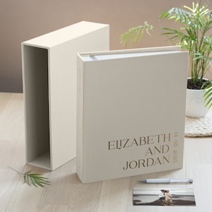 Self-adhesive Wedding Photo Album, Personalized Anniversary Book, Large ...