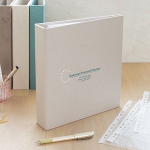 Ring Binder With 2-3-4 Rings, Personalized Ring Binder Portfolio, Hard ...