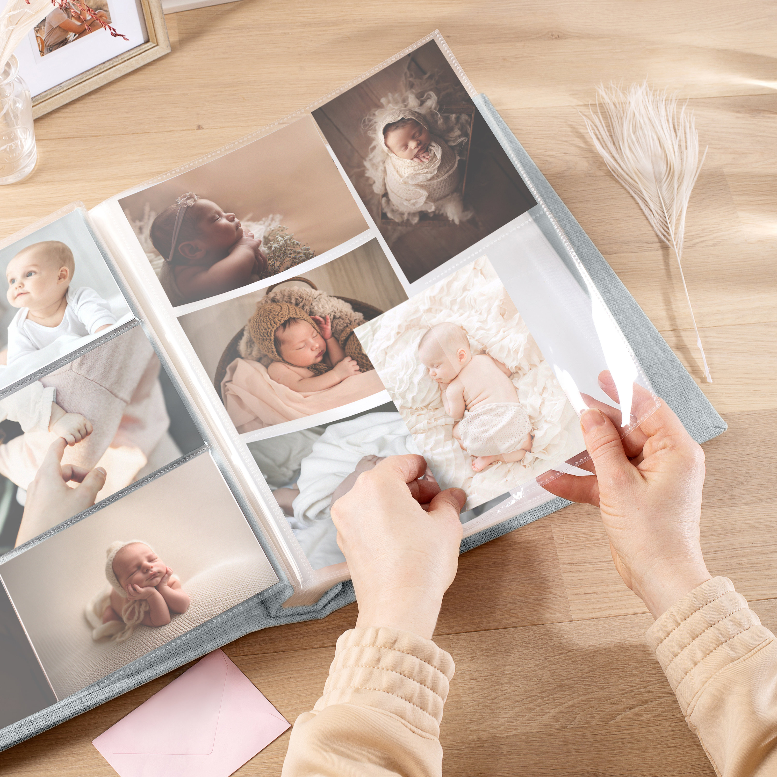 Linen Baby Photo Album With Sleeves for 100-1000 4x6 - Etsy