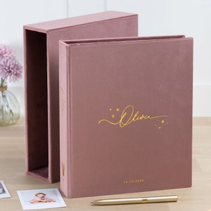 Personalized Baby Memory Book | First 5 Years Photo Album | Modern Baby ...