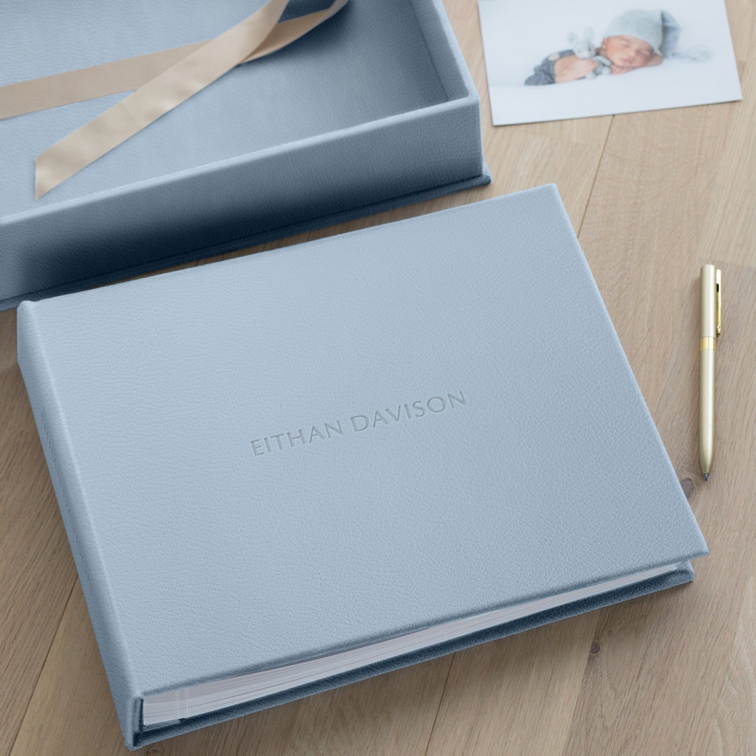 Personalized Baby Boy Memory Book, Baby Photo Album, Baby Girl First ...