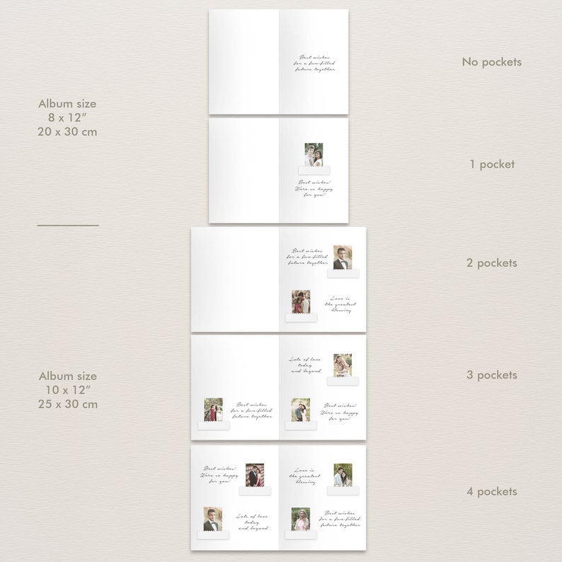 Linen Wedding Guest Book Alternative Vertical Personalized - Etsy