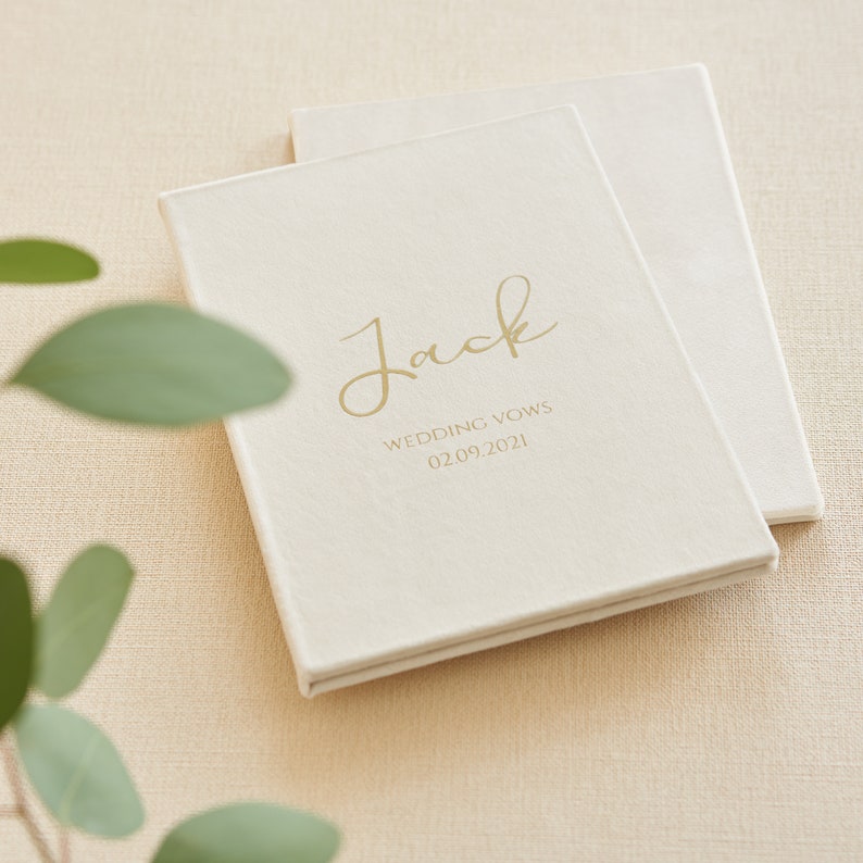 Personalized Wedding Vow Booklets Personalised Wedding Vow - Etsy
