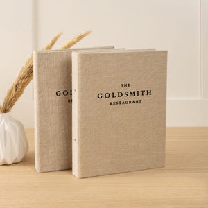 Personalized Menu Book Covers | Custom Hard Cover Menu Holders for ...