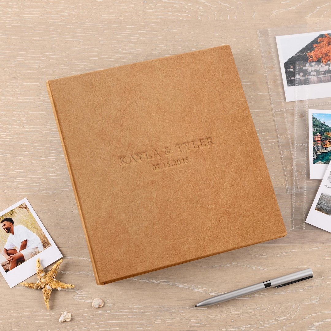 Leather Instax Square Photo Album | Personalized Photo Album for ...