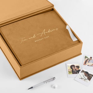 Personalized Bucket List Journal for Couples, Custom Adventure Book ...