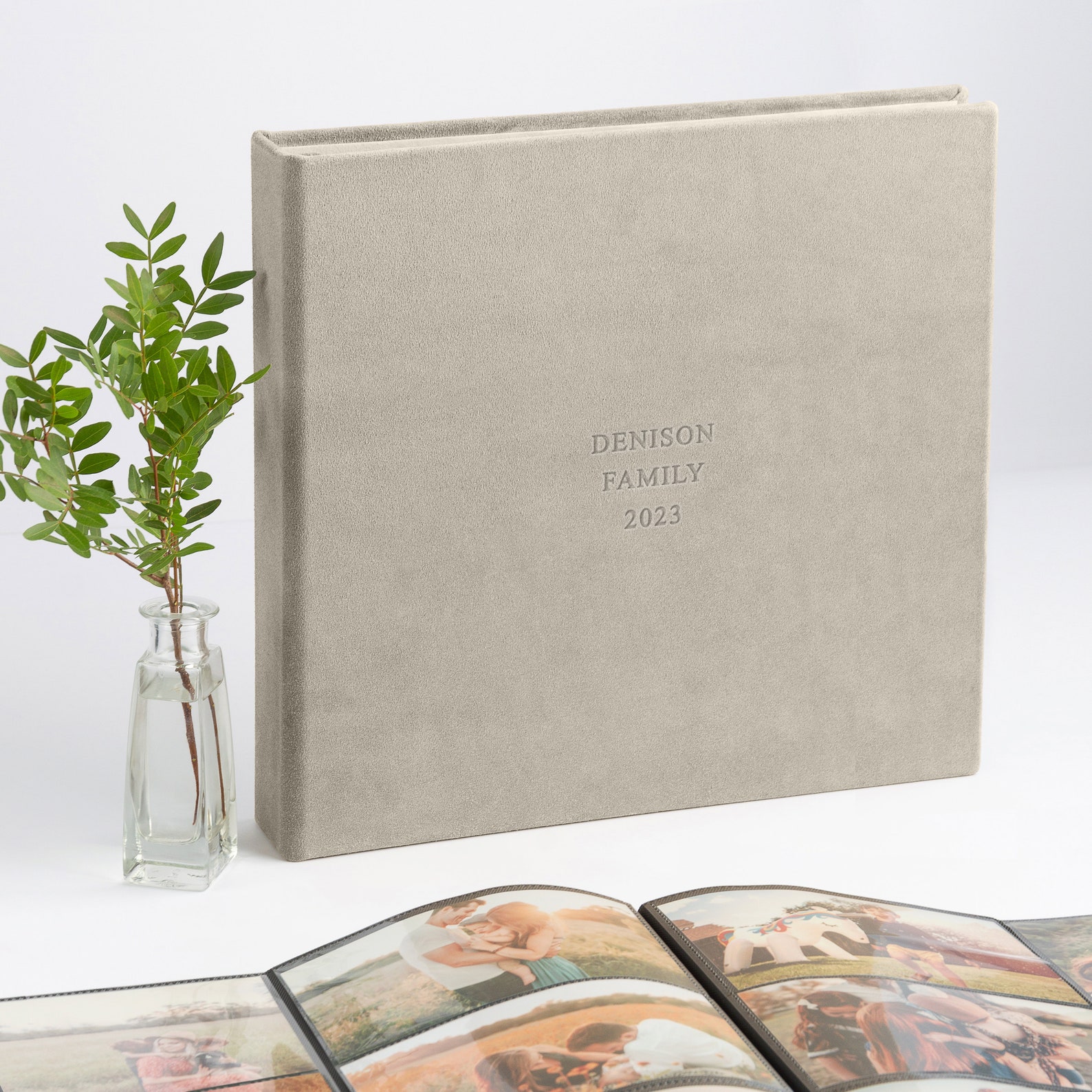 Extra Large Suede Wedding Slip-in Photo Album Holds up to 1200 4x6 ...