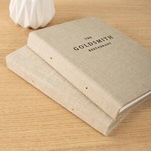 Personalized Menu Book Covers | Custom Hard Cover Menu Holders for ...