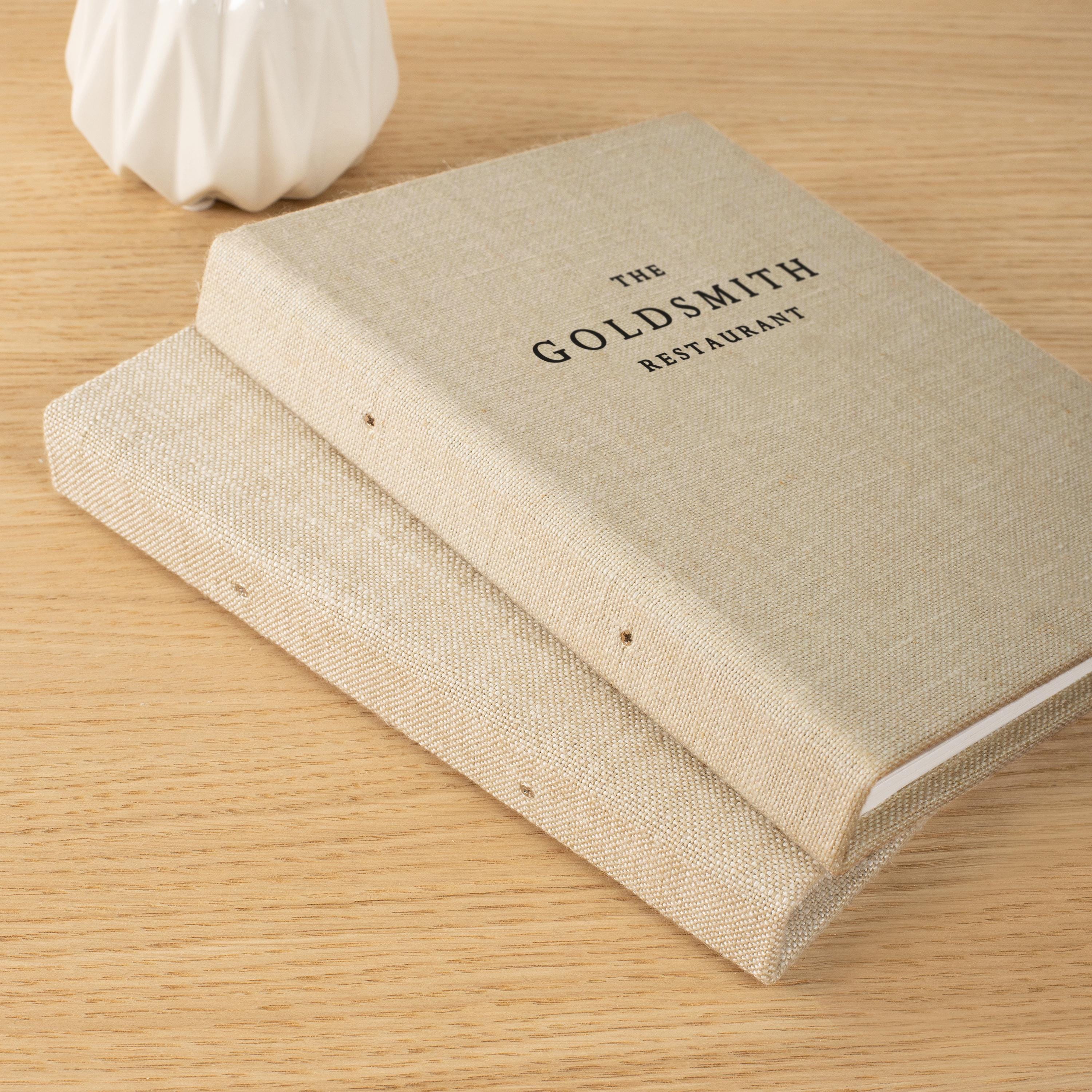 Personalized Menu Book Covers | Custom Hard Cover Menu Holders for ...