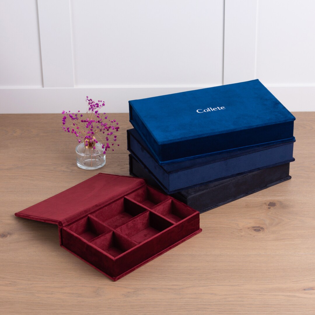 Luxurious Velvet Photo Box for Instant Photos Custom Keepsake Case for ...