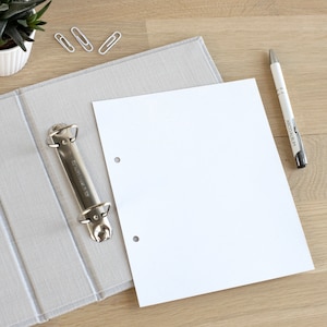 2-3-4 Rings Linen Ring Binder | Personalized Ring Binder Portfolio ...