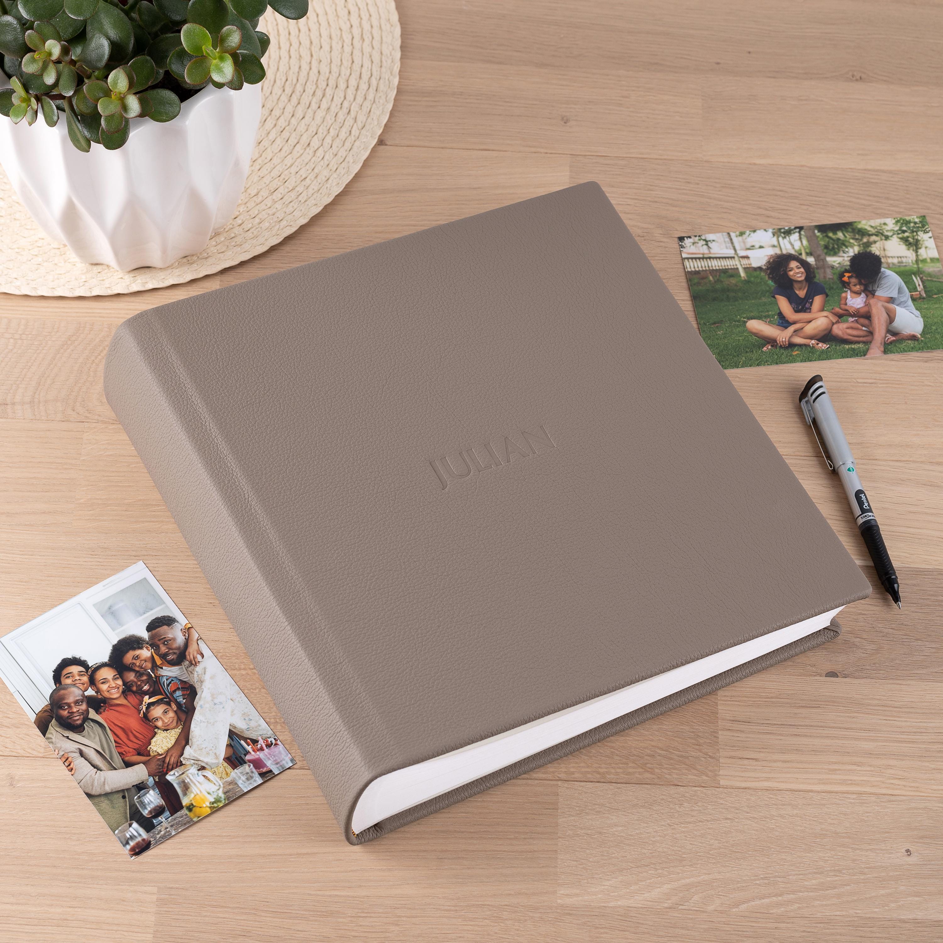 Leather Photo Album | Personalized Family Photo Album | Custom Travel ...