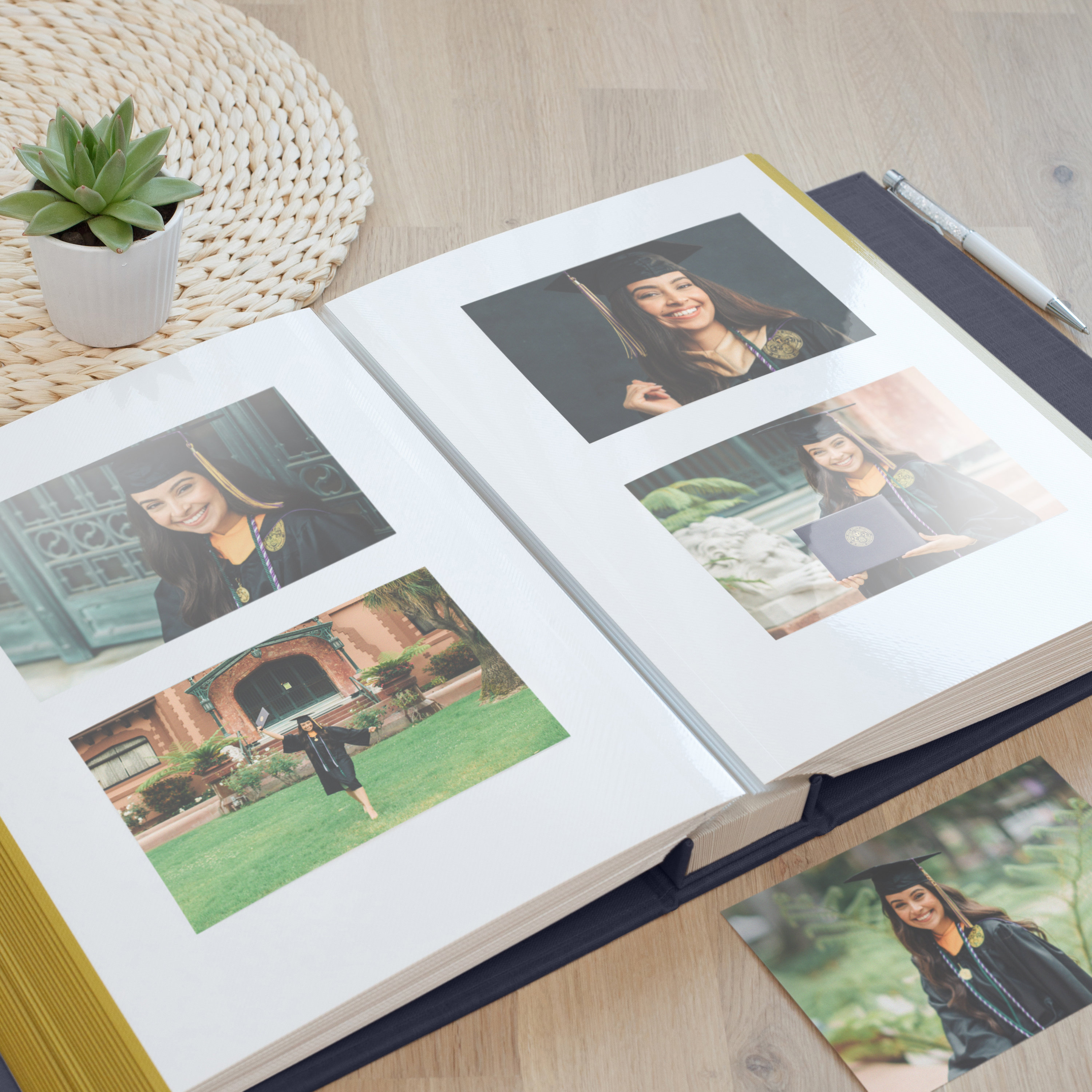 Personalized Graduation Scrapbook | Self-adhesive Memory Photo Album ...