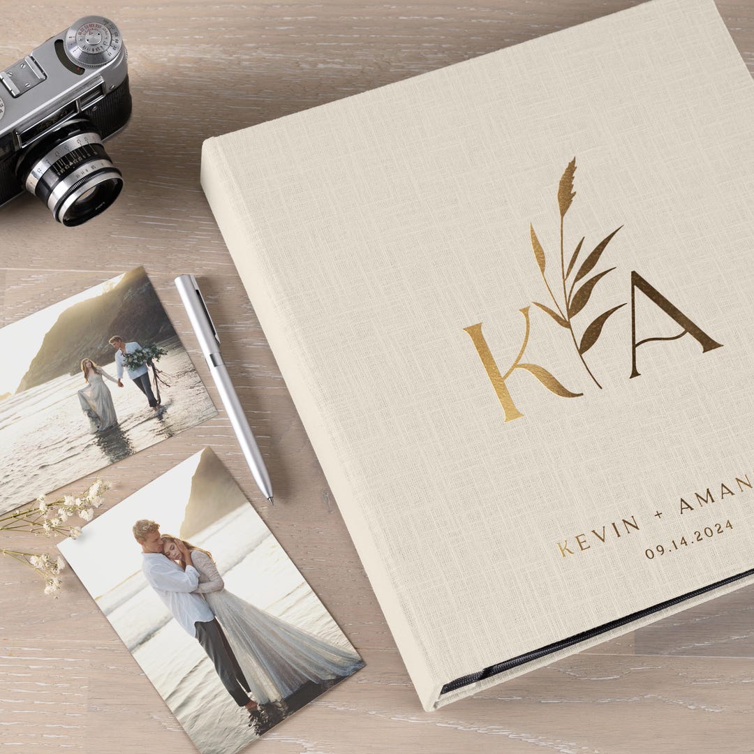 Personalized Wedding Photo Album | Holds 100-1000 4x6 Photos | Custom ...