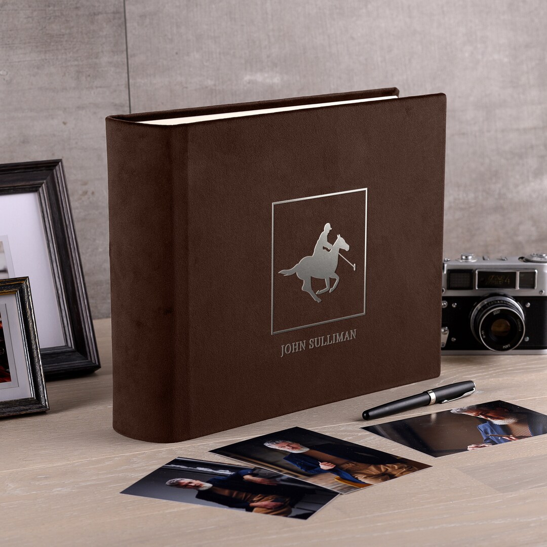 Personalized Polo Lover Photo Album, Anniversary Photo Album for a Polo ...