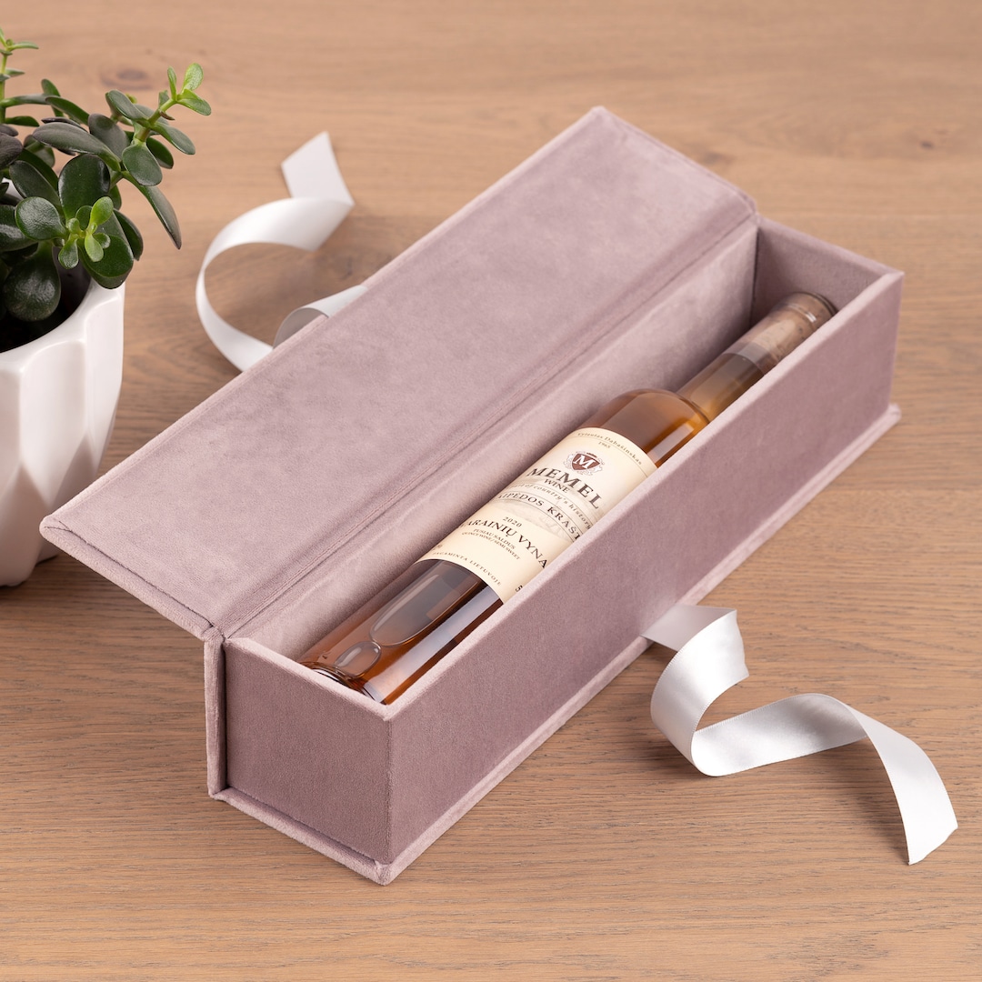 Personalized Wine Bottle Box, Champagne Gift Box for Wedding Anniversary, Birthday, New Job, New ...