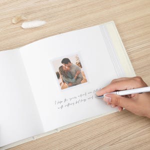 Wedding Guest Book Size 8x8" | Mini Guestbook for All Instant Photos | Photo Booth Book for 2x6 ...