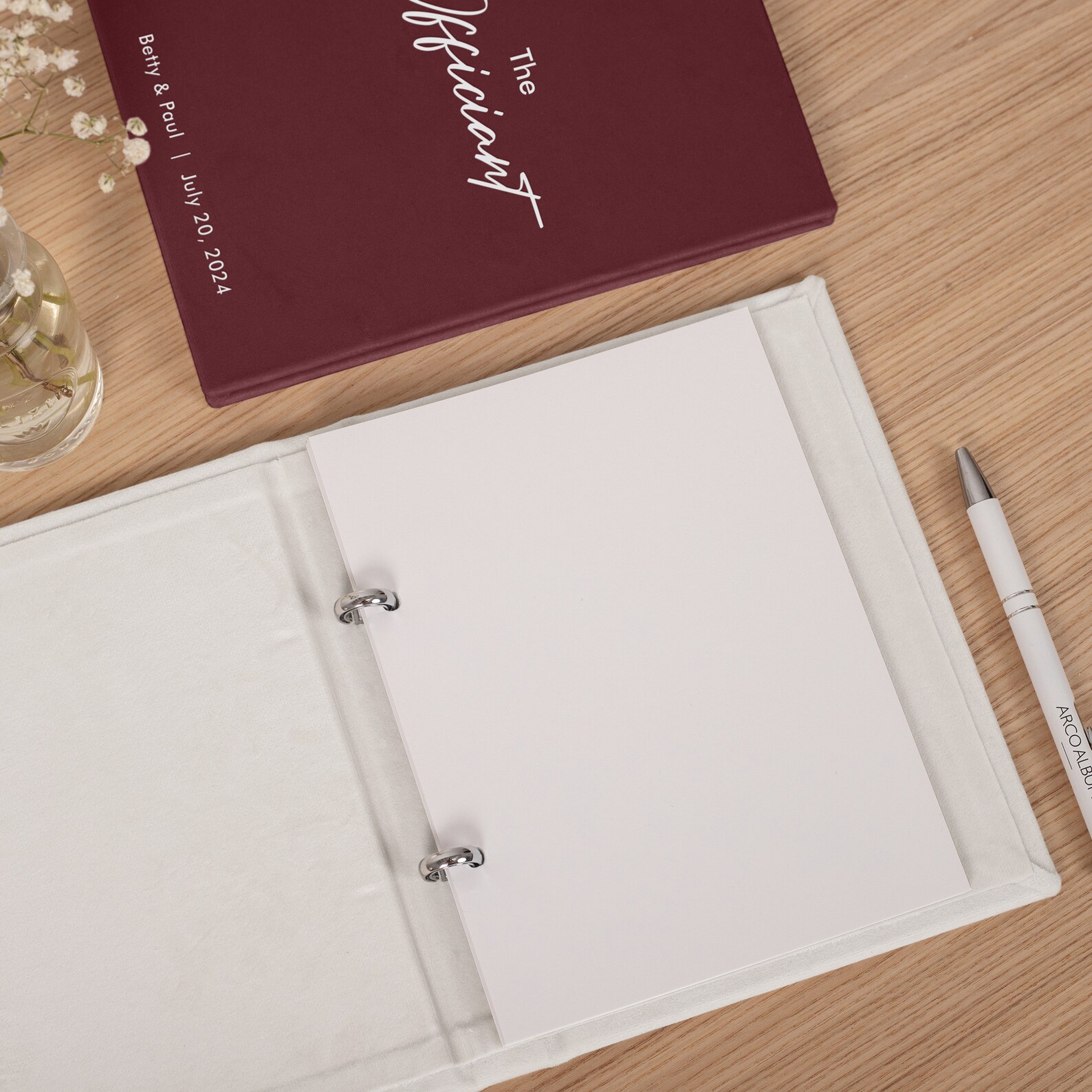 Custom Wedding Ceremony Book | Personalized Marriage Book | Hard Cover ...