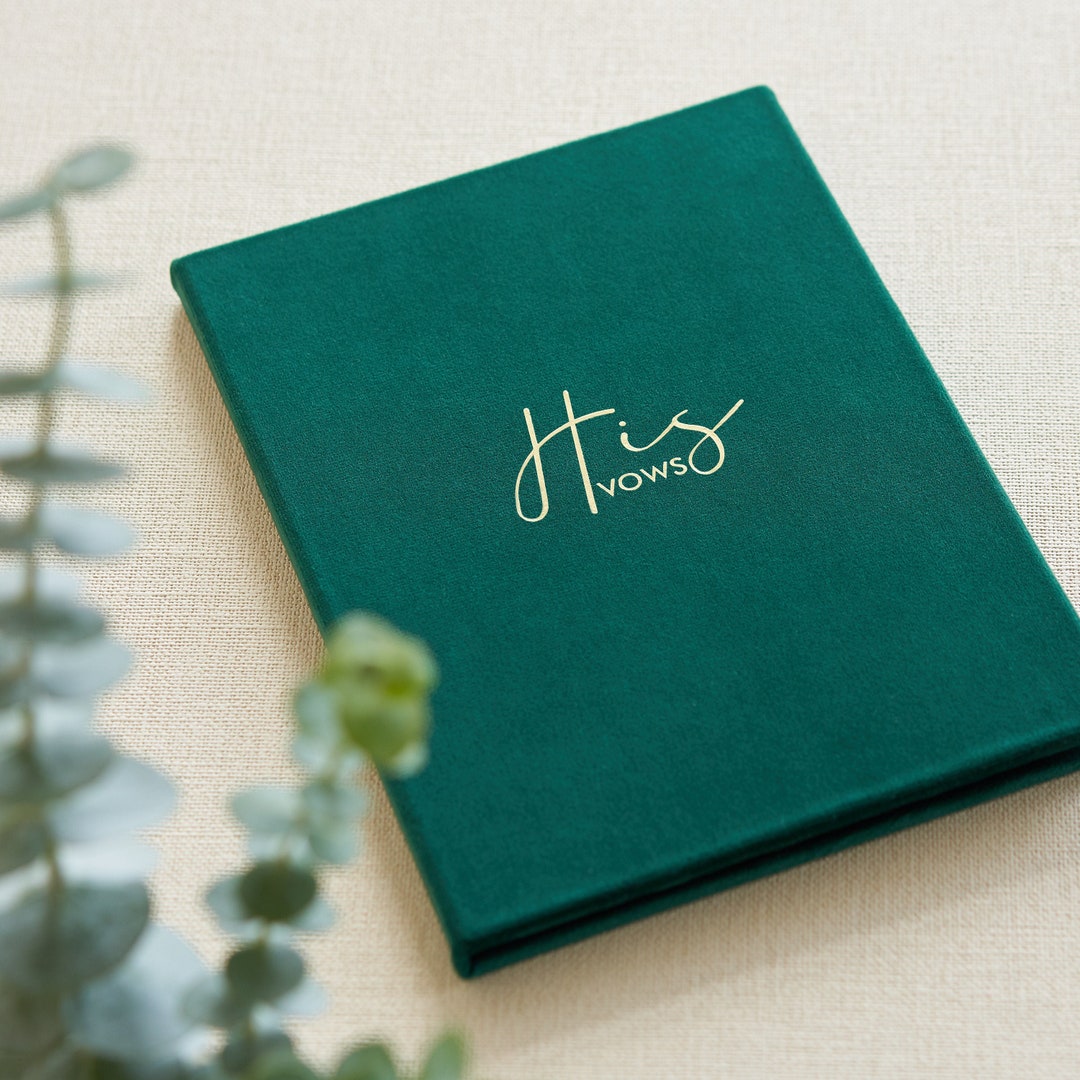 Personalised Wedding Vow Booklets, Personalized Wedding Vow Books ...