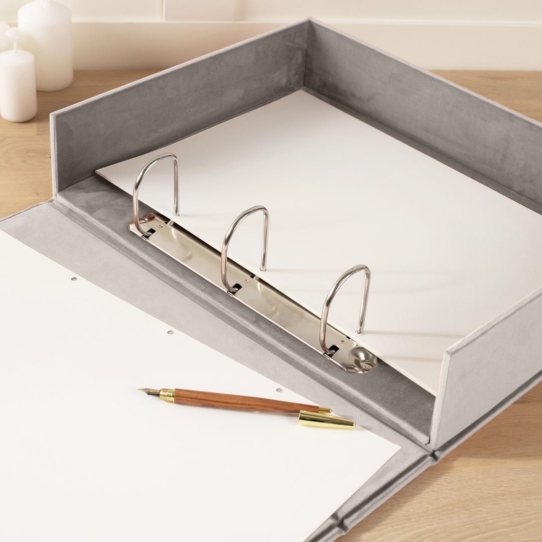 Luxury Ring Binder Box for A5, A4, A3, US Letter Paper | Personalized ...