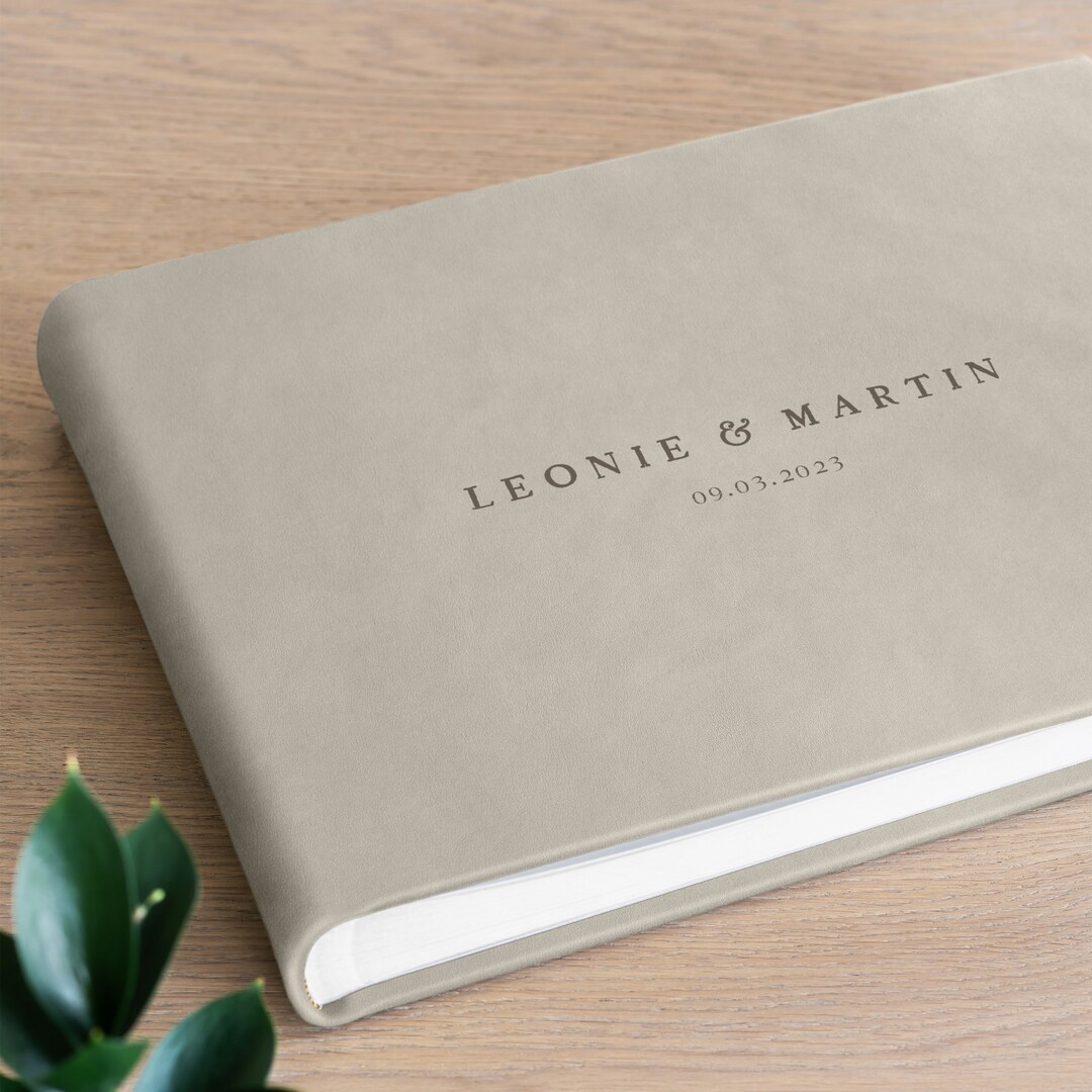Leather Wedding Album, Large Traditional Book Bound Photo Album ...