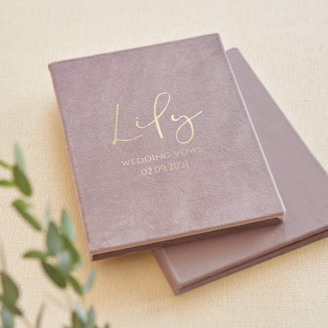 Personalised Wedding Vow Booklets, Personalized Wedding Vow Books ...