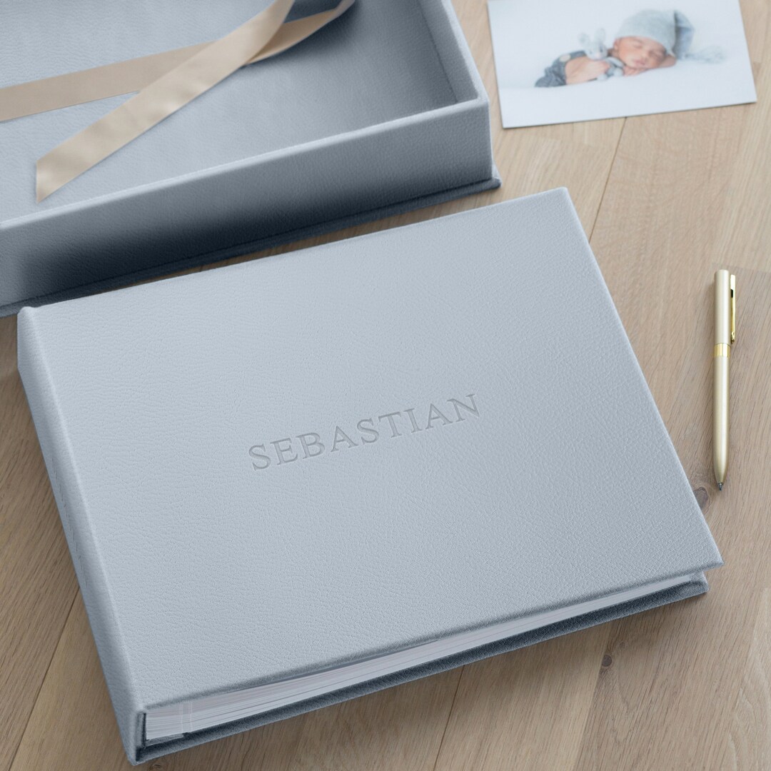 Personalized Baby Boy Memory Book, Baby Photo Album, Baby Girl First ...