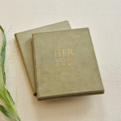 Personalised Wedding Vow Booklets Personalized Wedding Vow - Etsy