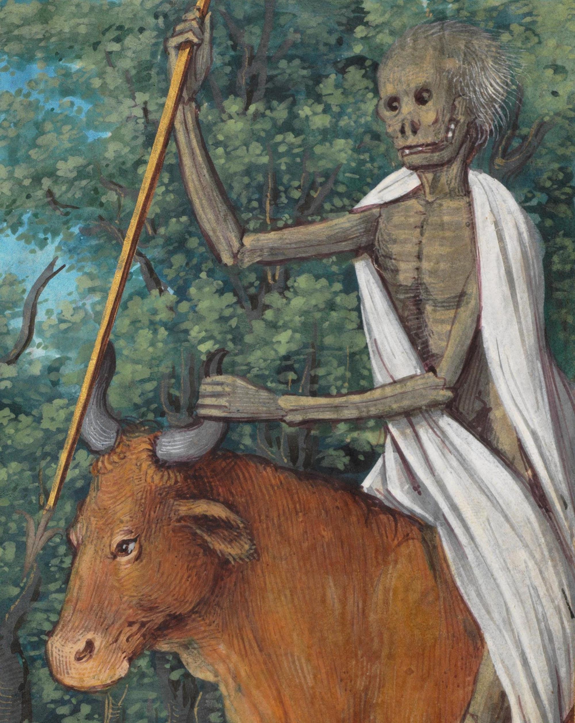 Oil Painting rare weird unusual art satan Lucifer devil krampus serpent ...