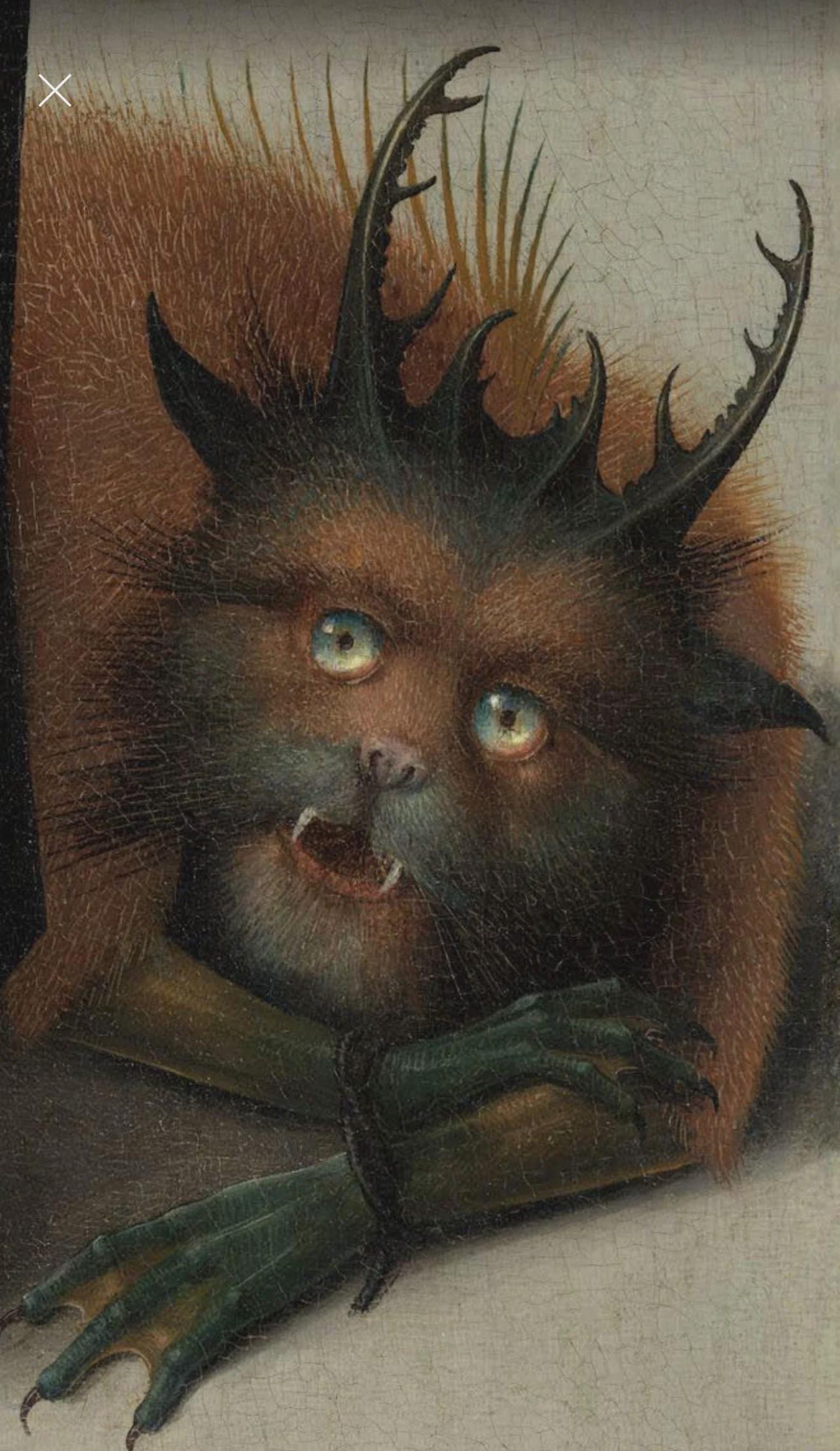 Halloween Poster, Medieval Art, Lucifer Art Print, Devil Krampus ...
