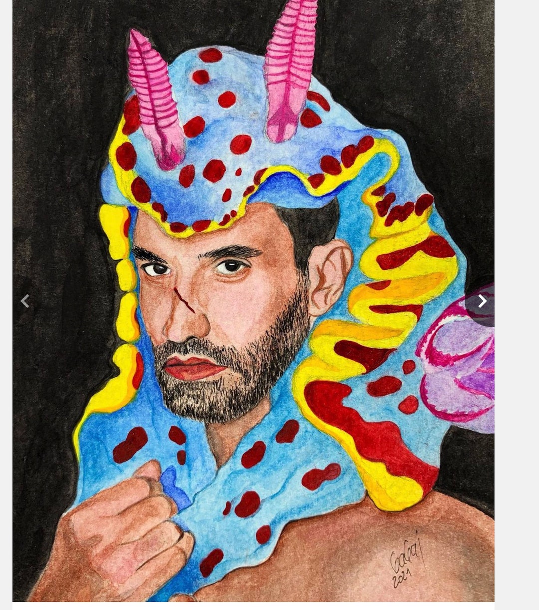 Sea Slug Art Print, Sea Slug Slugs Animals Nature, Riccardo Tisci Fun ...