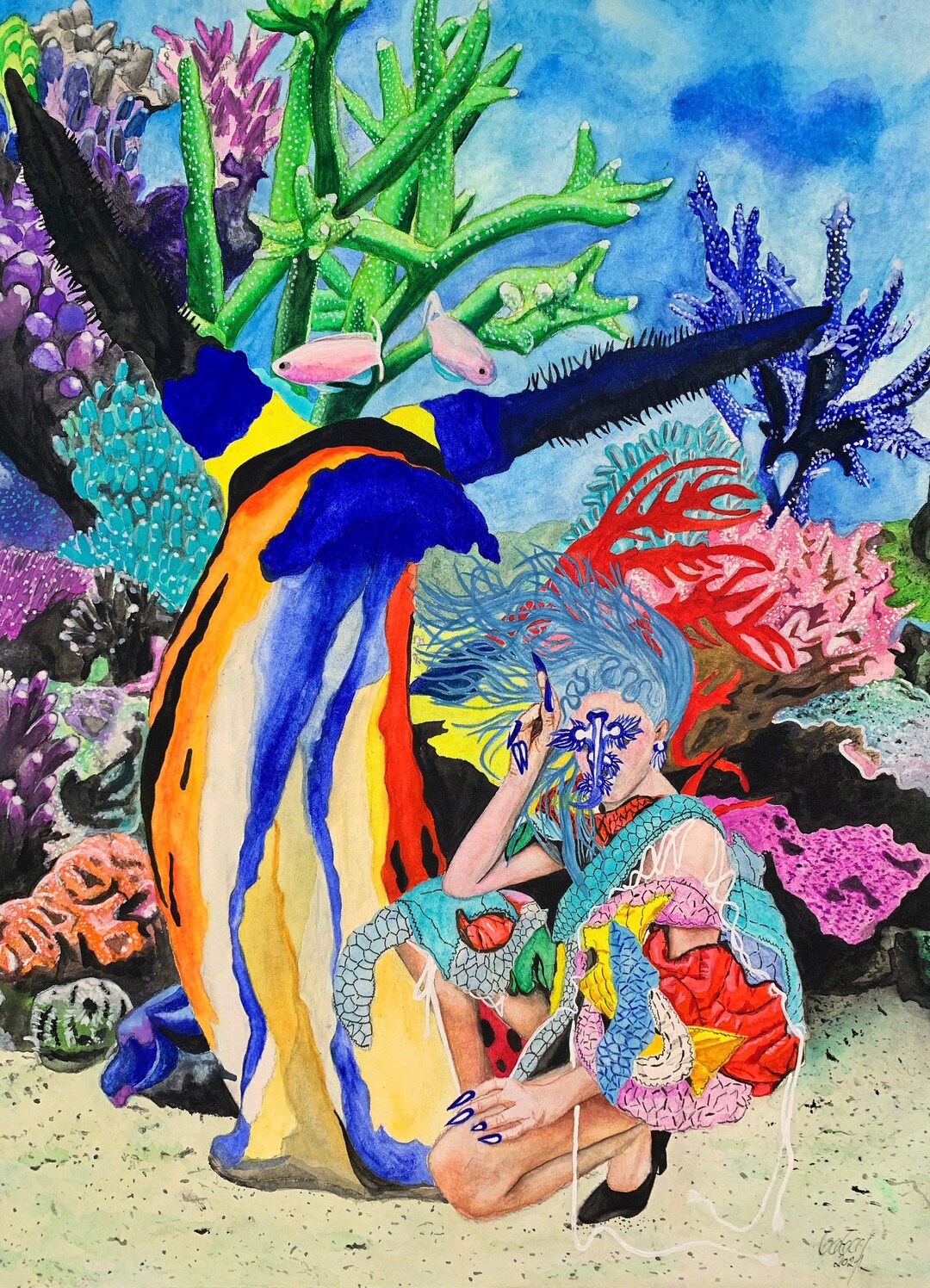 Drag Queen Art, Sea Slug Art, Sea Life, Nudibranch Art, Sea Slugs, Stop ...