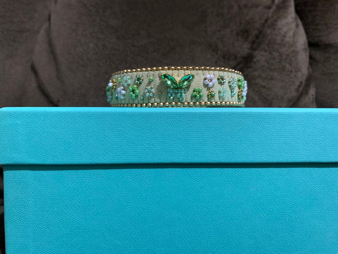 Sparkling Luxury Pet Collar With Intricate Beadwork, Perfect for ...