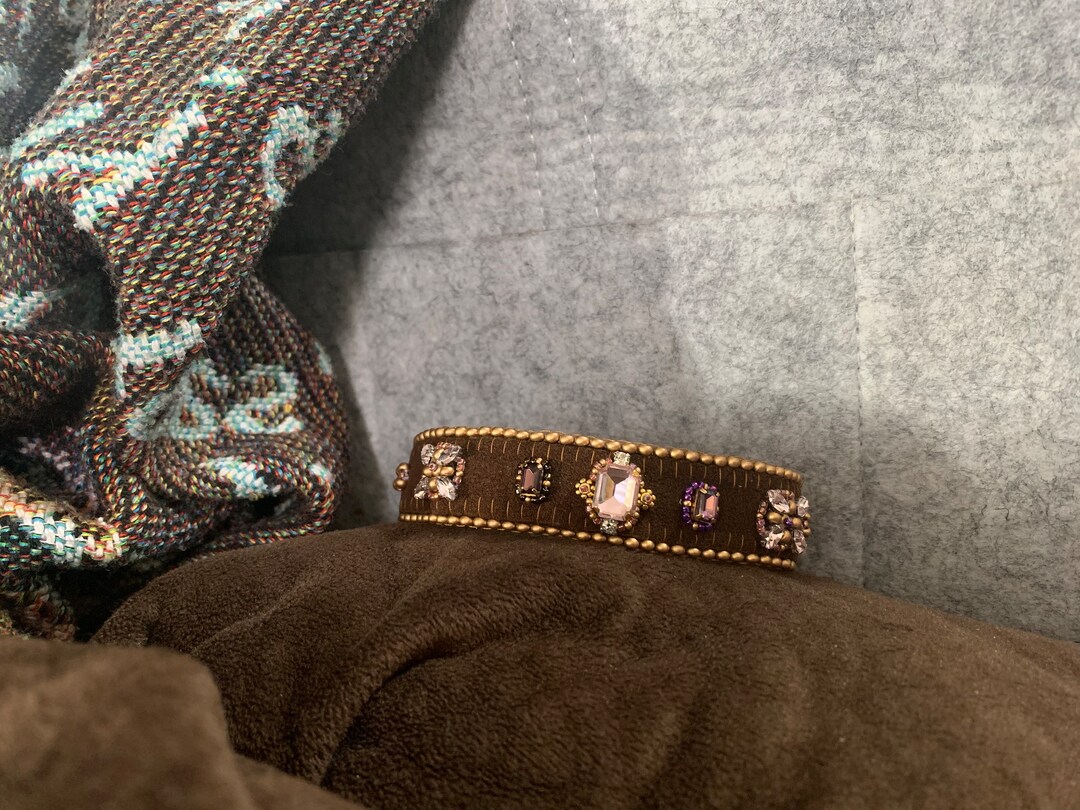 Sparkling Luxury Pet Collar With Intricate Beadwork, Luxurious, Perfect ...