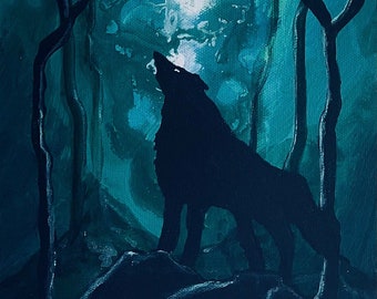 Surreal Wolf Art - Etsy
