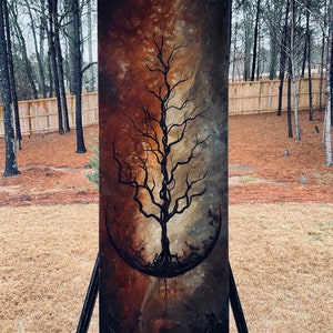 Soul on Fire Printable Digital Art Download Dark Tree Erupting From ...