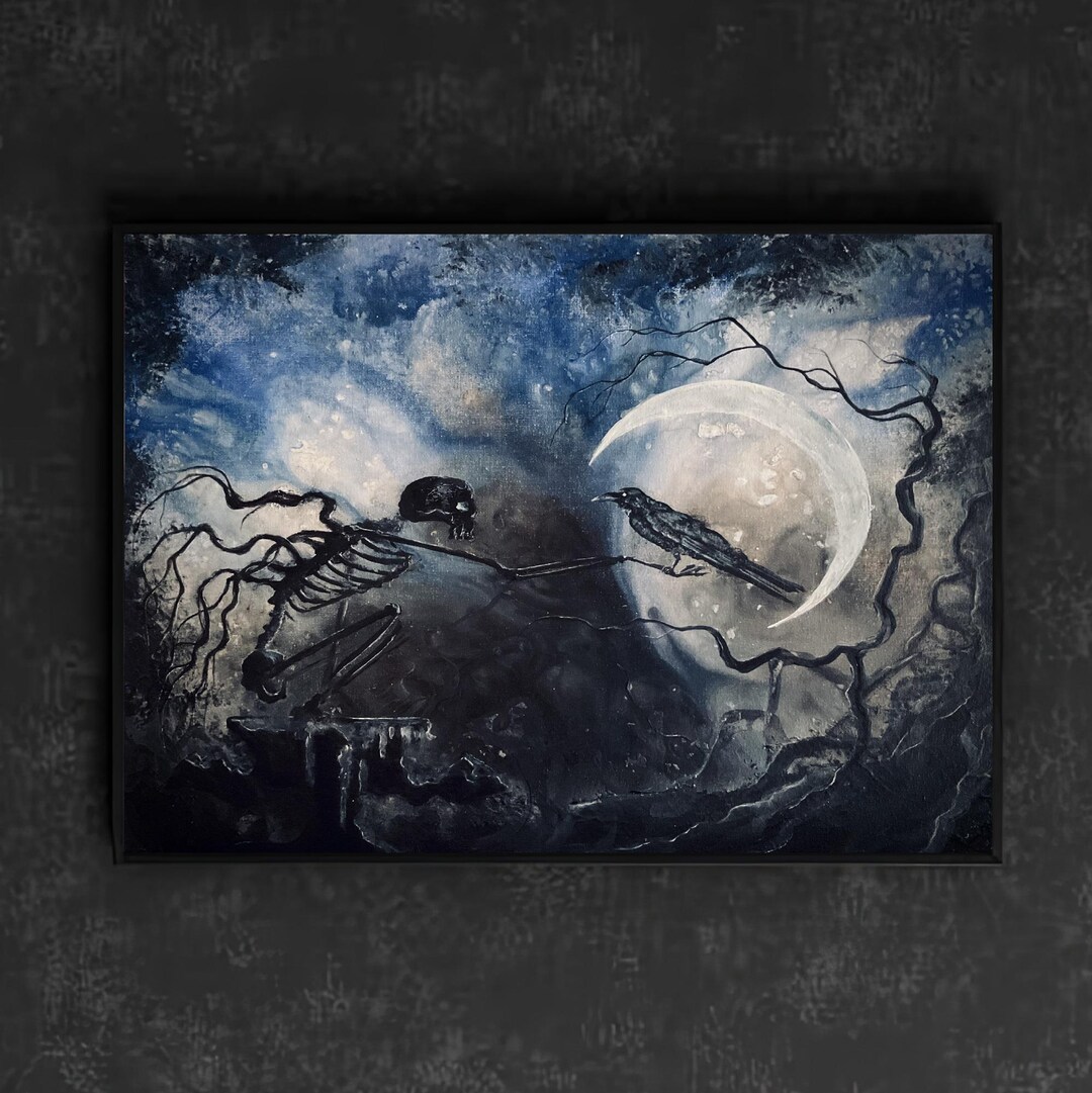 I Remember You - Printable Wall Art Download - Thoughtful Skeleton ...