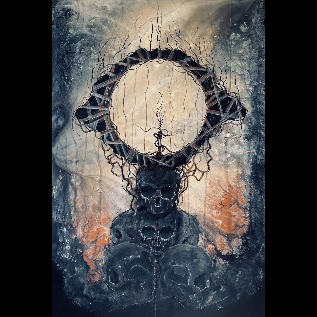 Doomsday Celebration Original Canvas Painting Captive Withered Tree ...