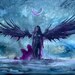 Heavens Die - Dark Art Wall Print - Weeping Angel With Ragged Wings in ...