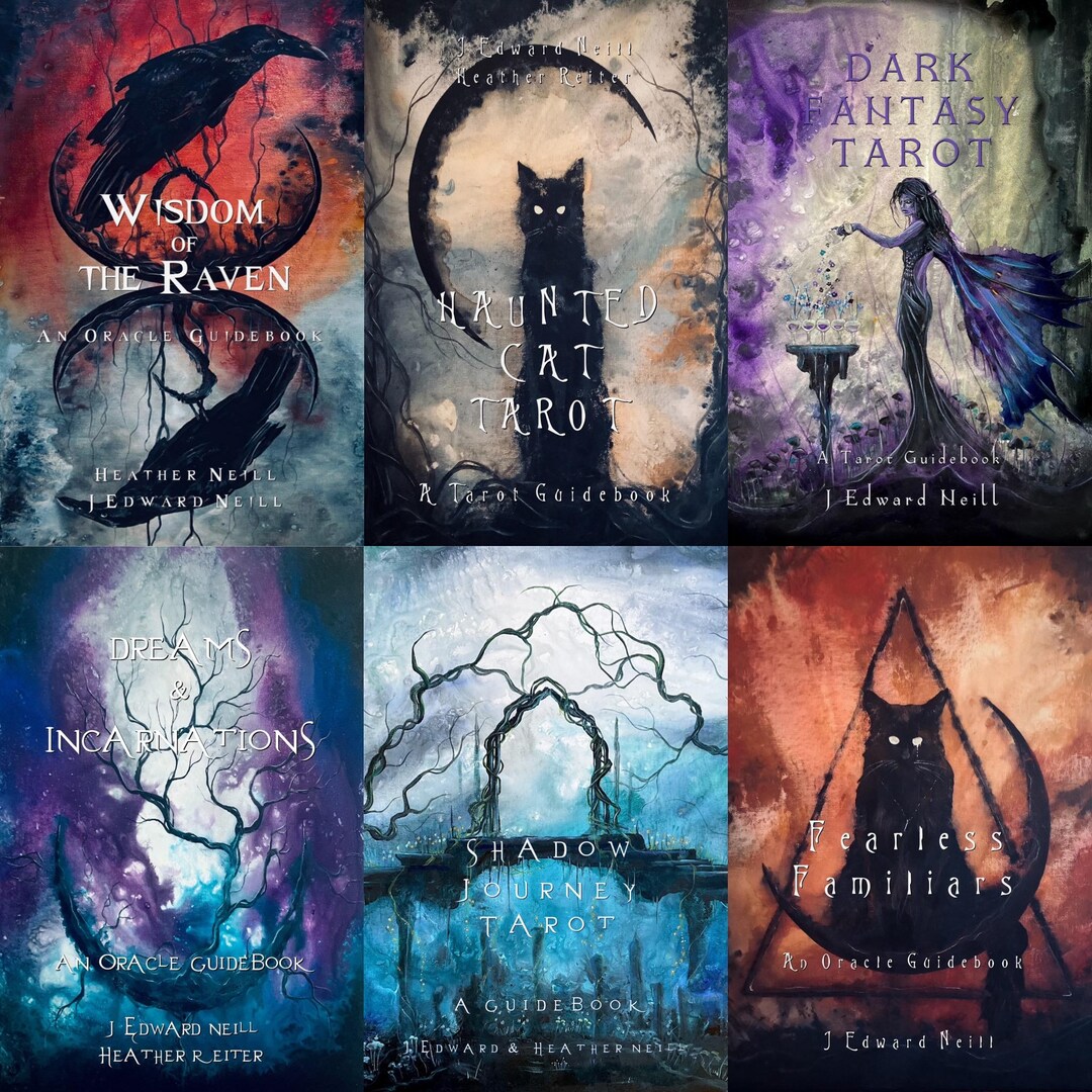 Tarot & Oracle Guidebooks Signed Art Booklets by J Edward Neill ...