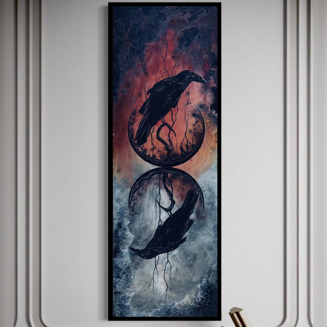 Soul Echoes - Printable Art - Two Ravens Reflected on Twin Dark ...