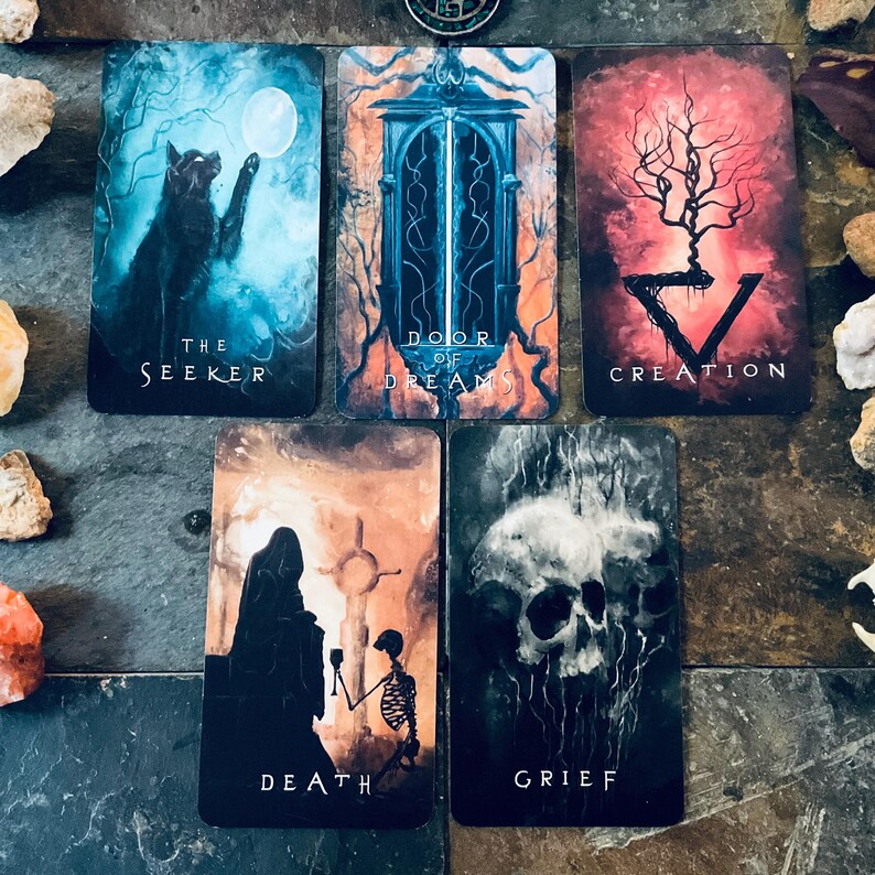 Spirits & Shadows Oracle - All White Box Version - 52 Card Deck ...