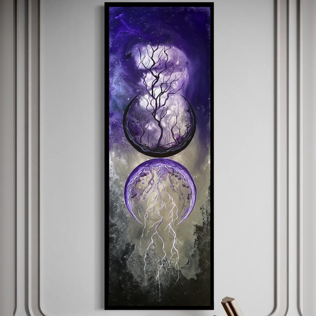 Soul Manifestation - Printable Art - Shadow & Light Trees Bursting From ...