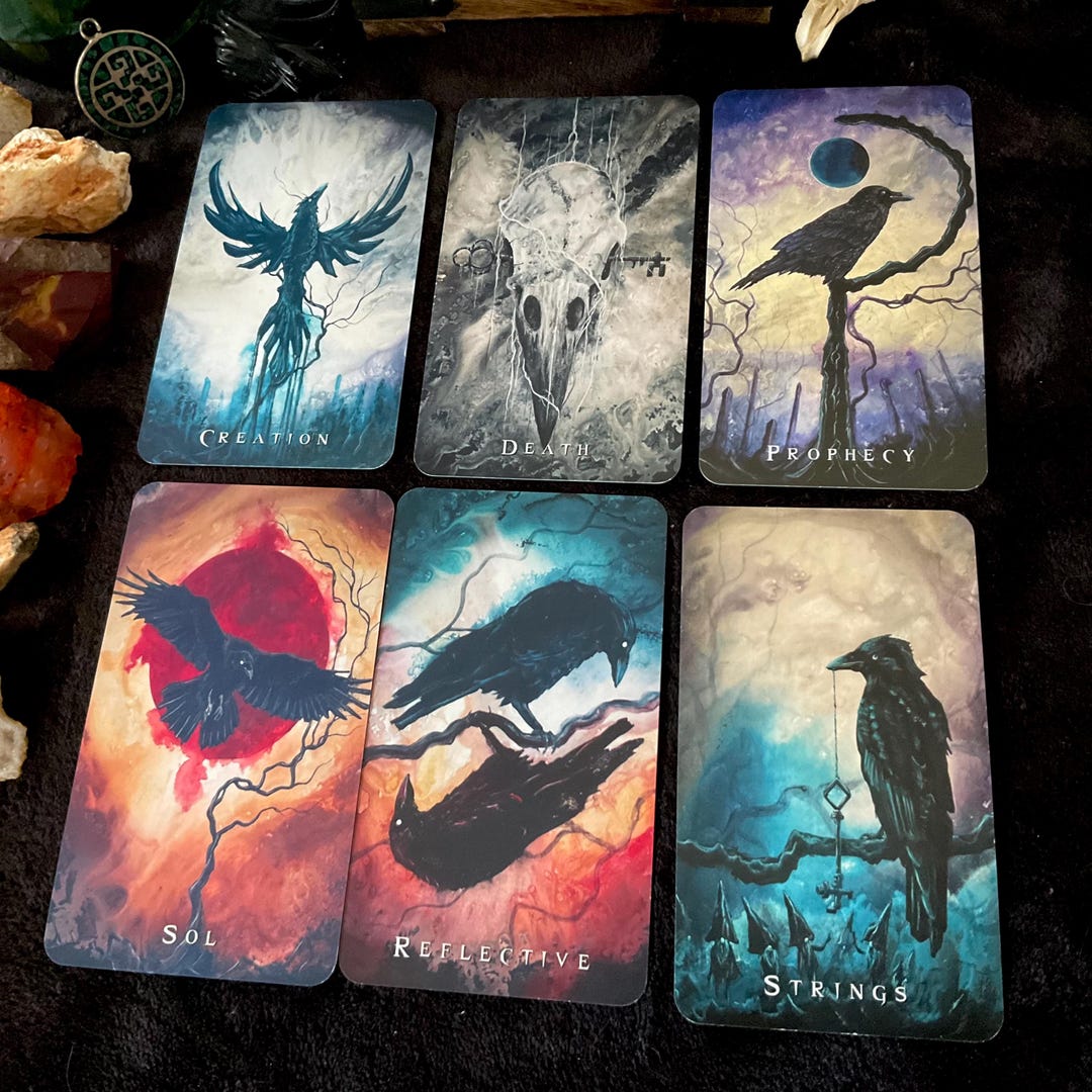 Wisdom of the Raven Oracle Deck - 52 Card Oracle Deck Featuring ...