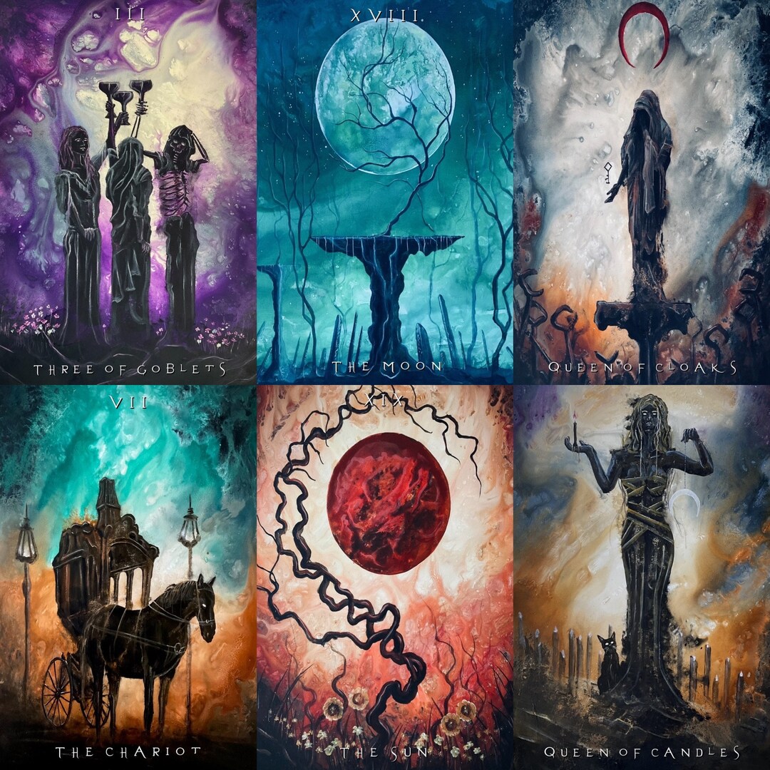 Shadow Journey Art Print Bundle Set of Six Lustrous Mini Prints ...