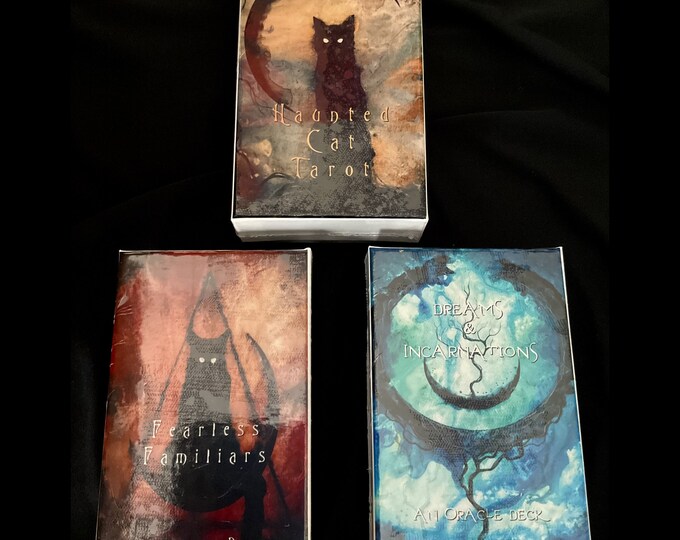 Three Deck Bundle Two Oracle Decks & One Tarot Deck Slightly Dinged ...