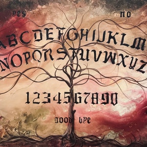 Divination of the Dark - Original Canvas Painting - Shadowy Giant Ouija ...